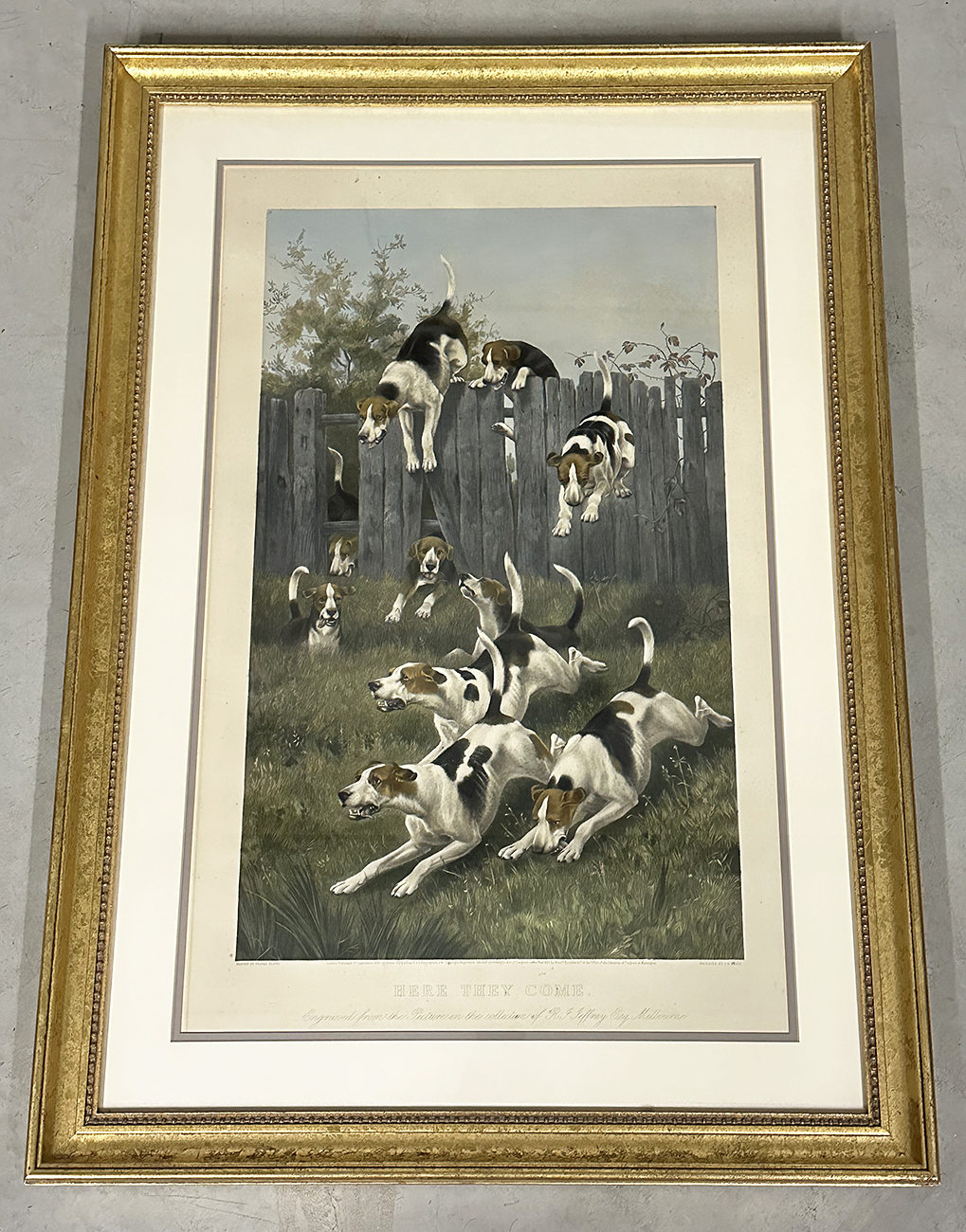 Original 1883 Thomas Blinks Hand-Colored Engraving / Hunting Print ...