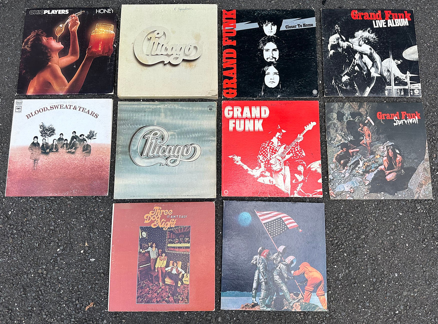 13 Vintage Vinyl LP Rock N' Roll Records - Grand Funk, Chicago (4 LP ...