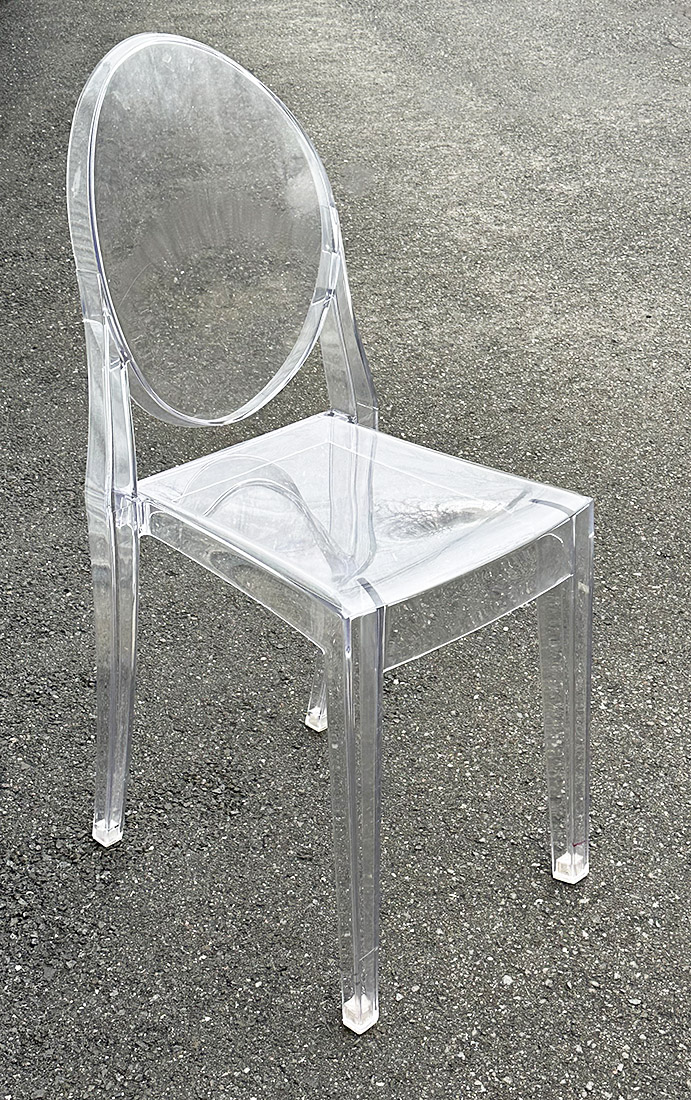 Starck Ghost Style Side Chair - In Clear #19445 | Auctionninja.com