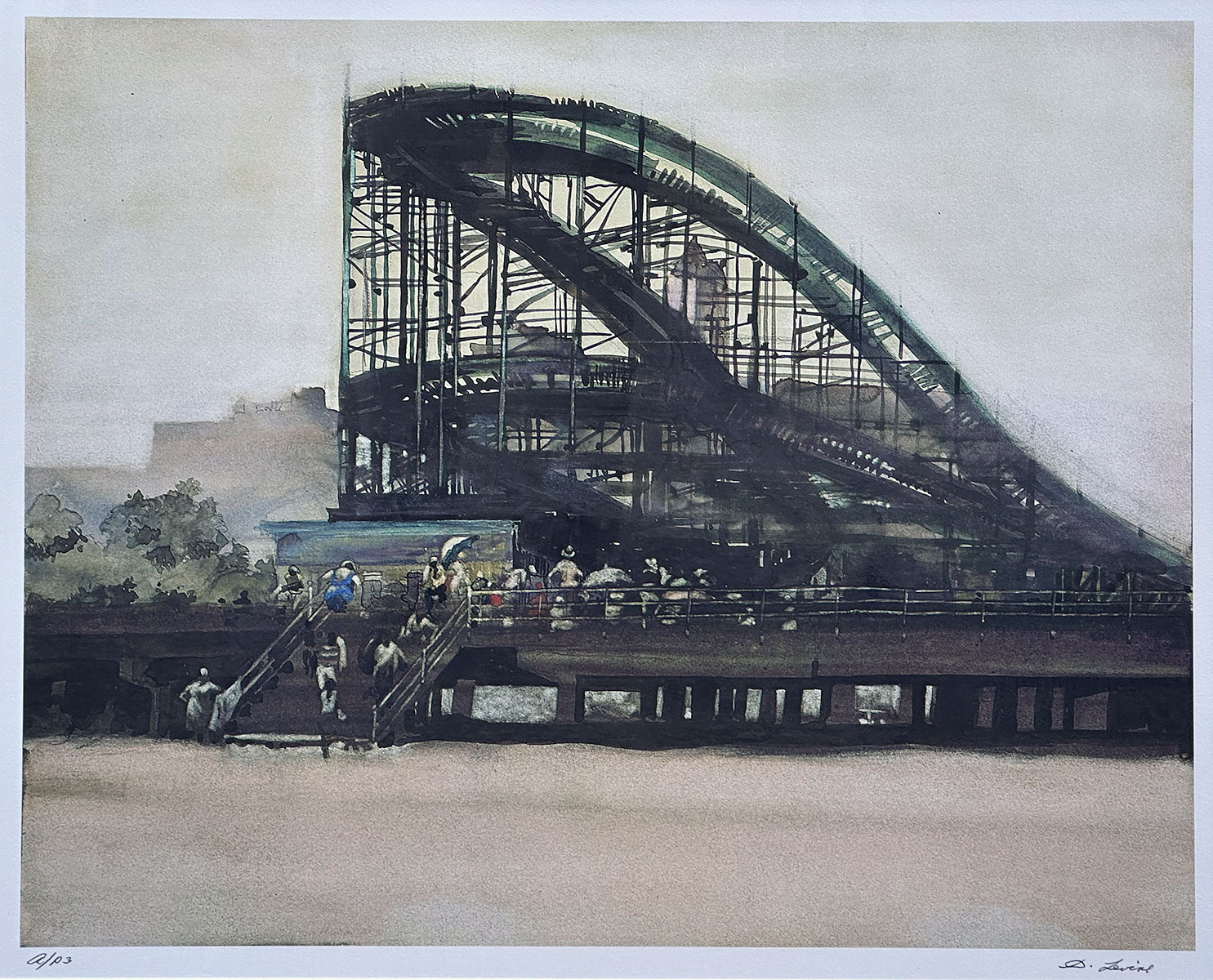 David Levine (American, 1926-2009) Giclee On Paper "Last Days Of ...