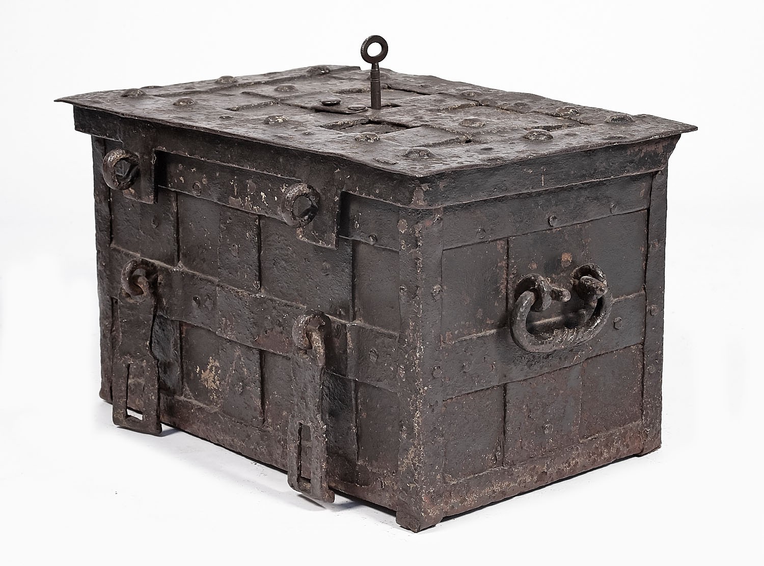 Authentic 17th Century Wrought Iron Strong Box / Armada Chest #21269 ...