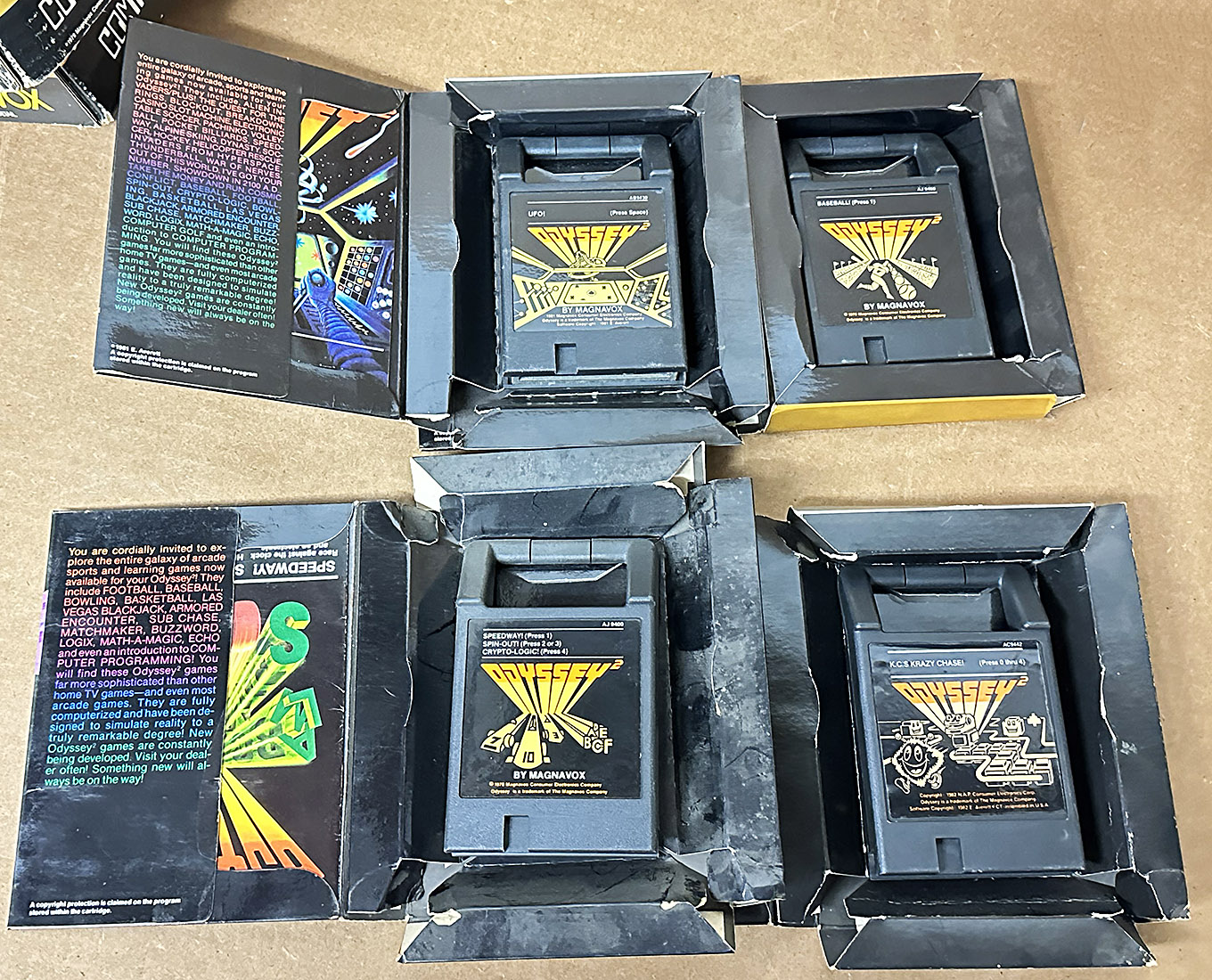 Vintage Magnavox Odyssey 2 Video Game System & 4 Games - In Original ...