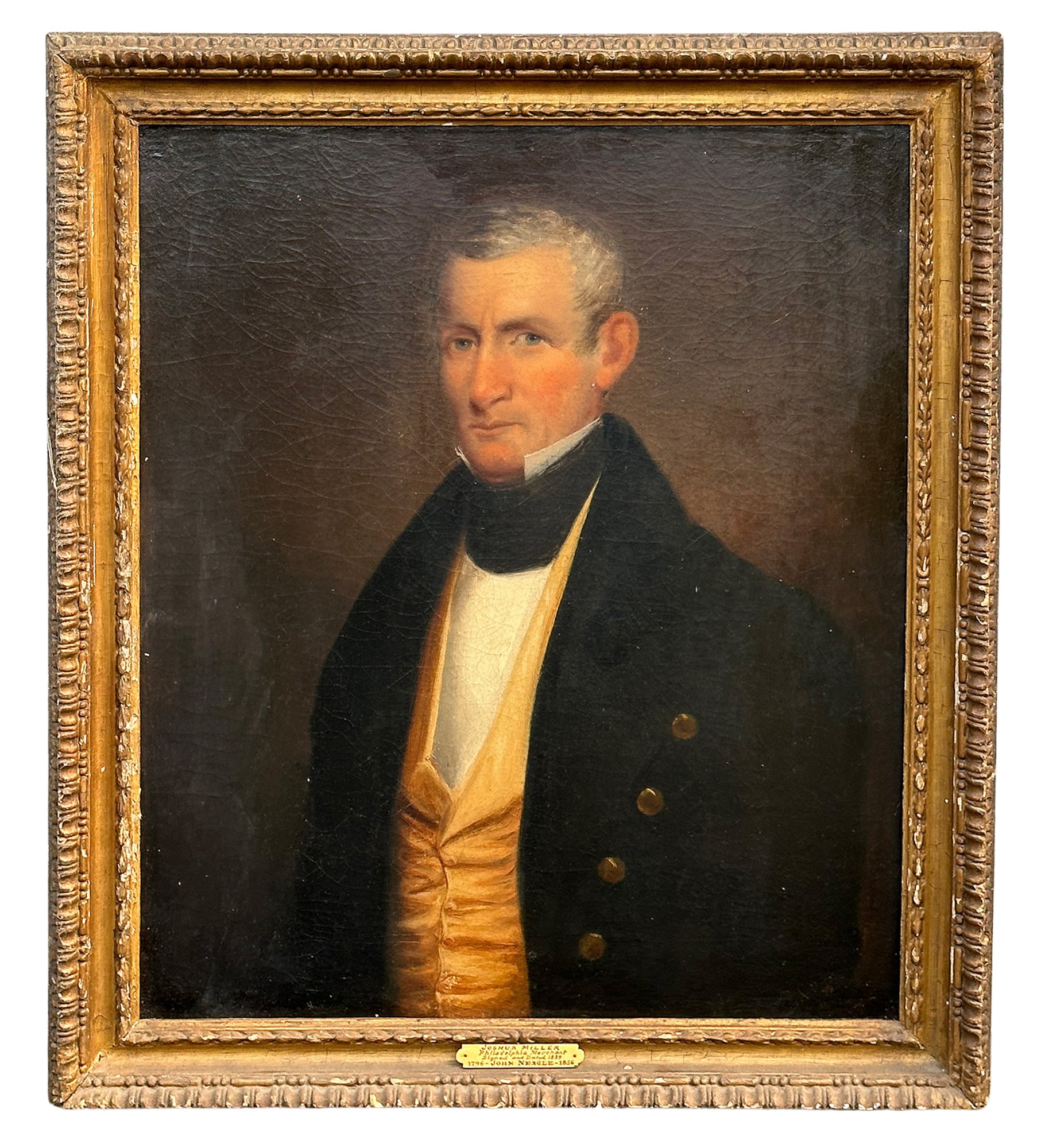 John Neagle (Pennsylvania, 1796-1865) Oil On Canvas - Portrait Of ...