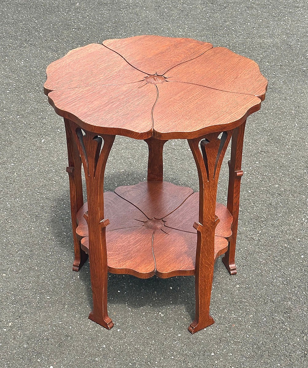 Gustav Stickley Furniture Art Nouveau Poppy Side Table - In Oak ...