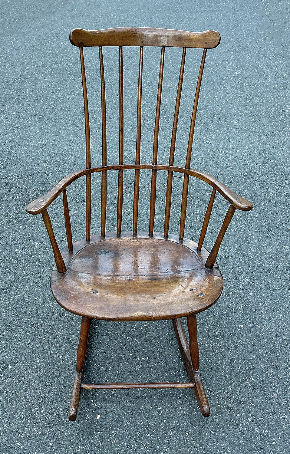 Early American 18th Century Windsor Comb Back Rocking Chair #17475 ...