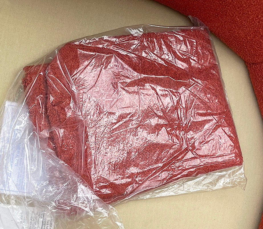 Larren Grey Red Upholstered Swivel Arm Chair ($2500) #20393 ...