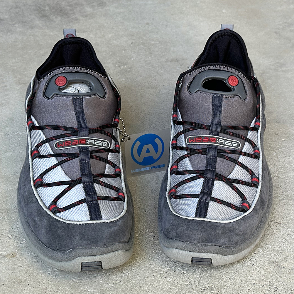 Wear:Aer Mens Sneakers - Breeze (Pewter/Red) - Size 11 US - Never Worn ...
