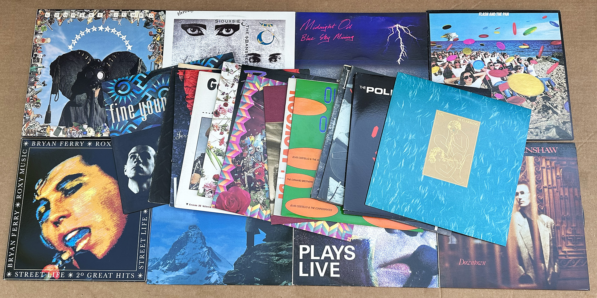 25 Different 1970's-1980's New Wave, Punk, And Rock Vinyl Record LPs ...