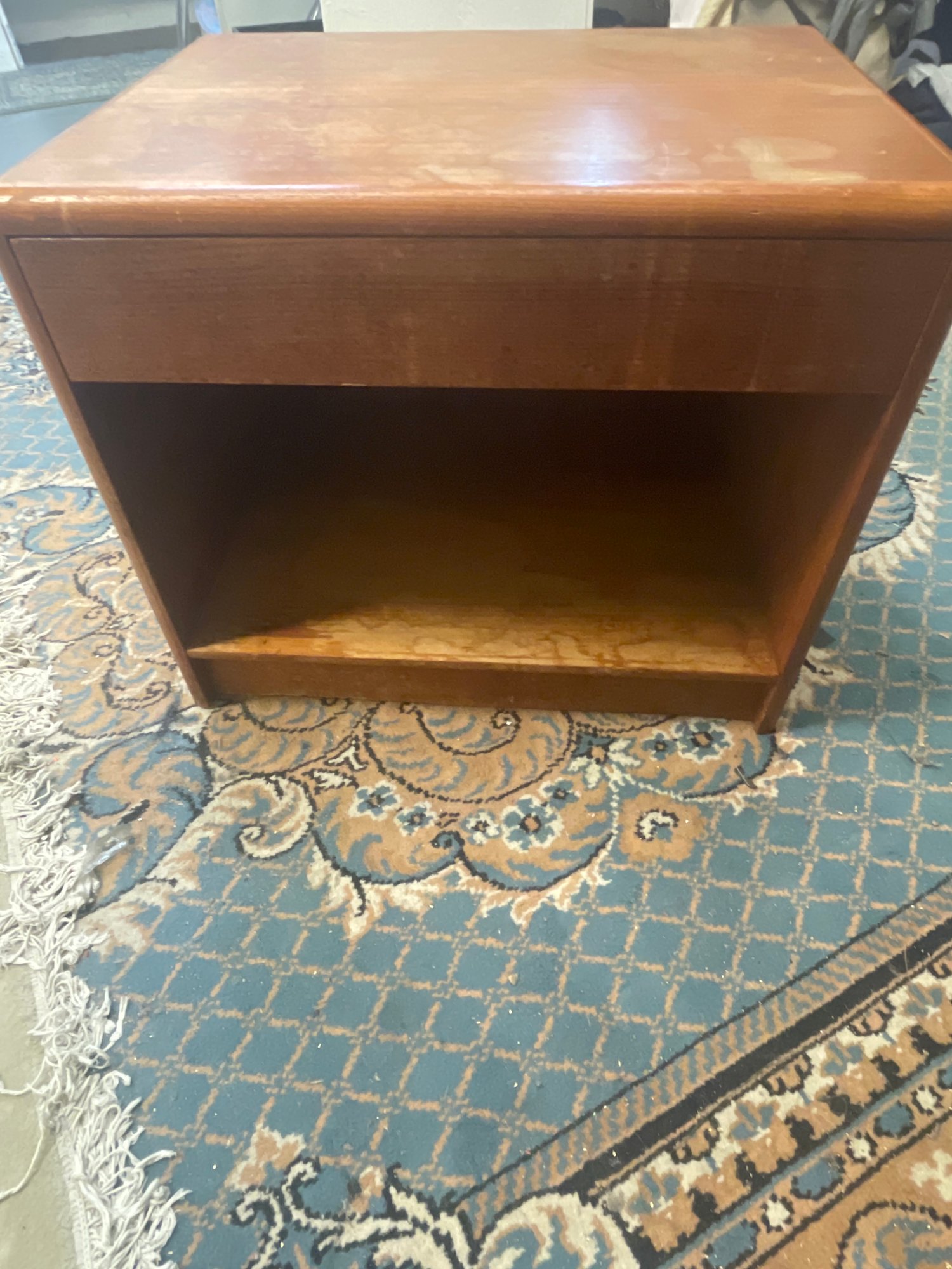 MCM Side Table W/ Drawer #1327 | Auctionninja.com