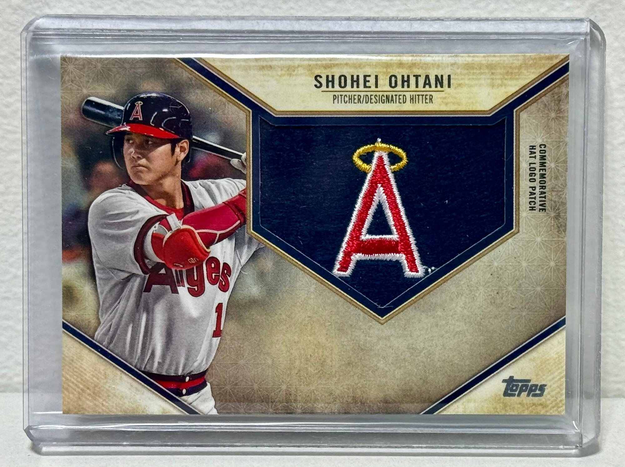 2019 Topps Retro Shohei Ohtani Hat Logo Patch Card #46075 ...