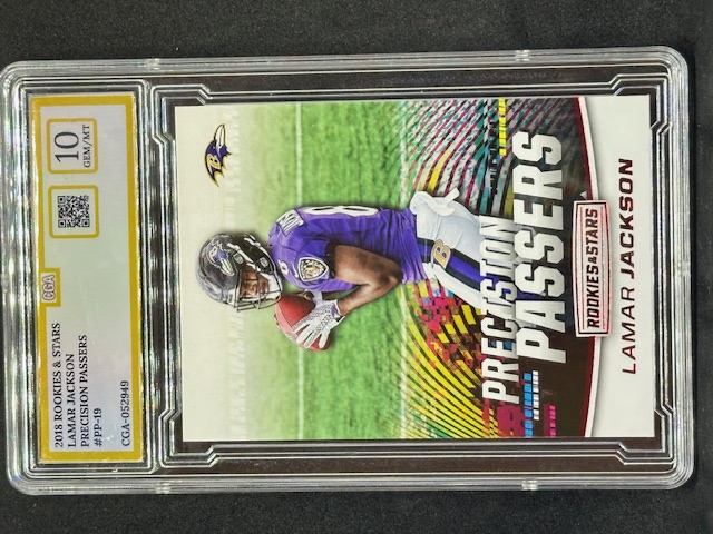 2018 ROOKIES & STARS LAMAR JACKSON ROOKIE - GEM MINT 10 #38124 ...