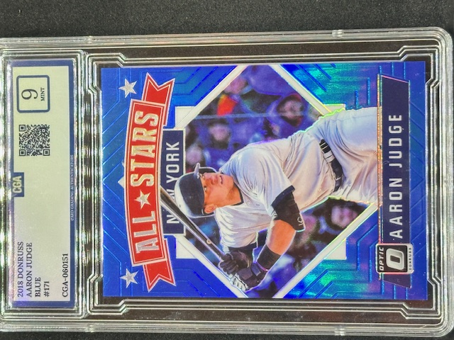 2018 DONRUSS AARON JUDGE BLUE PRIZM SP /149 #40552 | Auctionninja.com