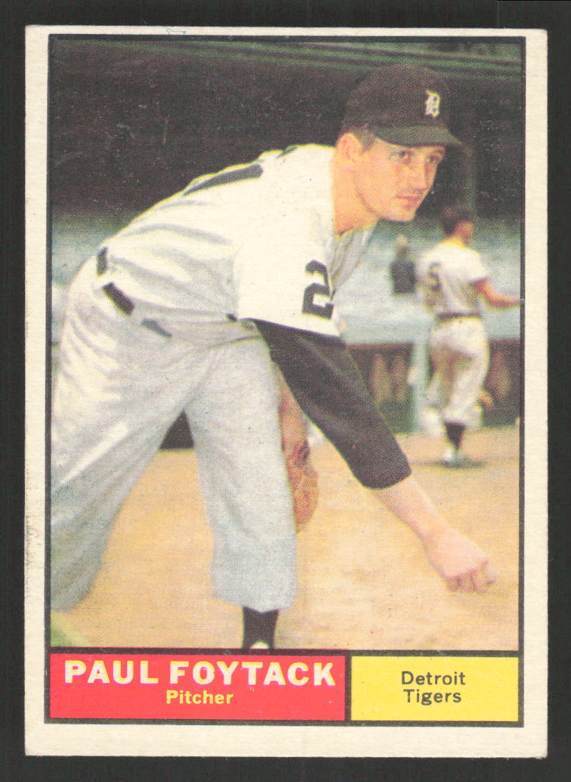1961 TOPPS PAUL FOYTACK #32569 | Auctionninja.com
