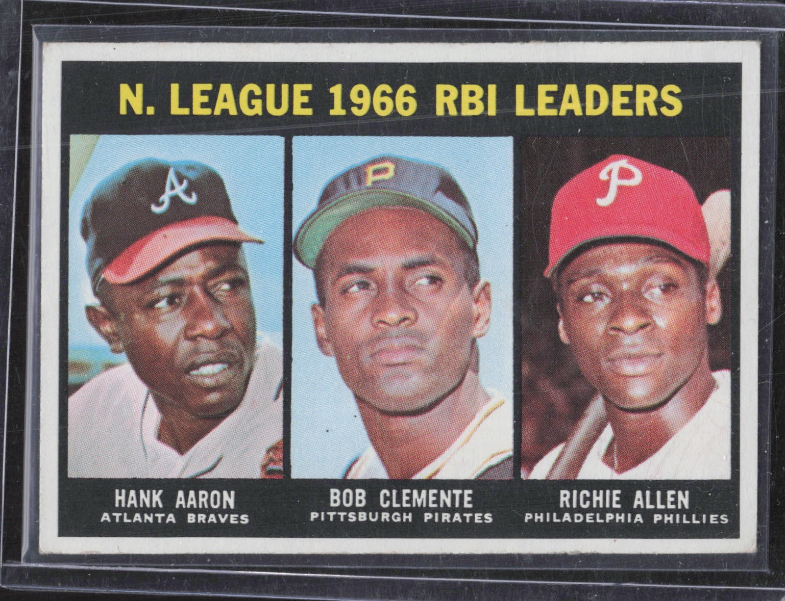 1967 Topps Hank Aaron, Roberto Clemente, Richie Allen #46813 ...