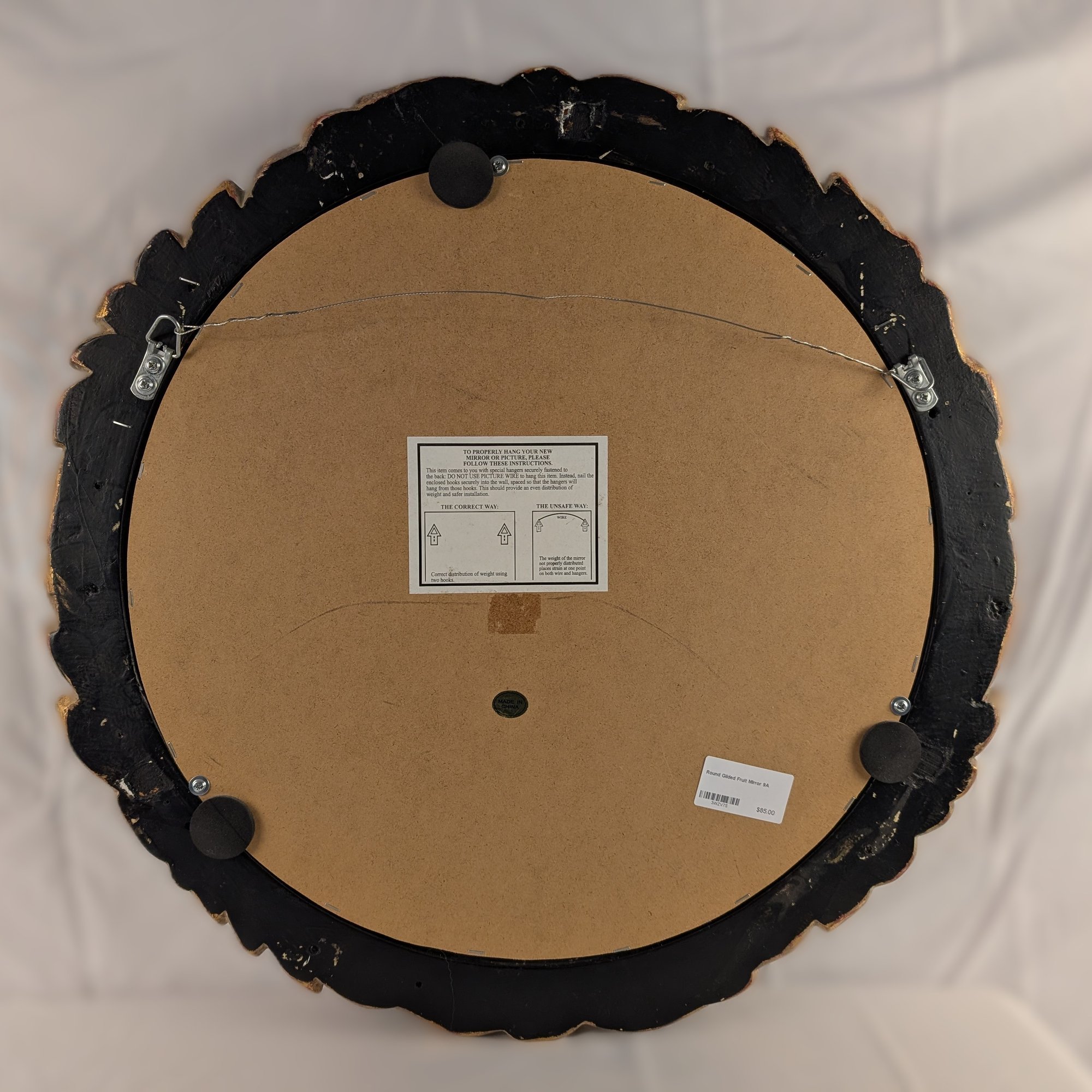 Ornate Round Mirror #2653 | Auctionninja.com