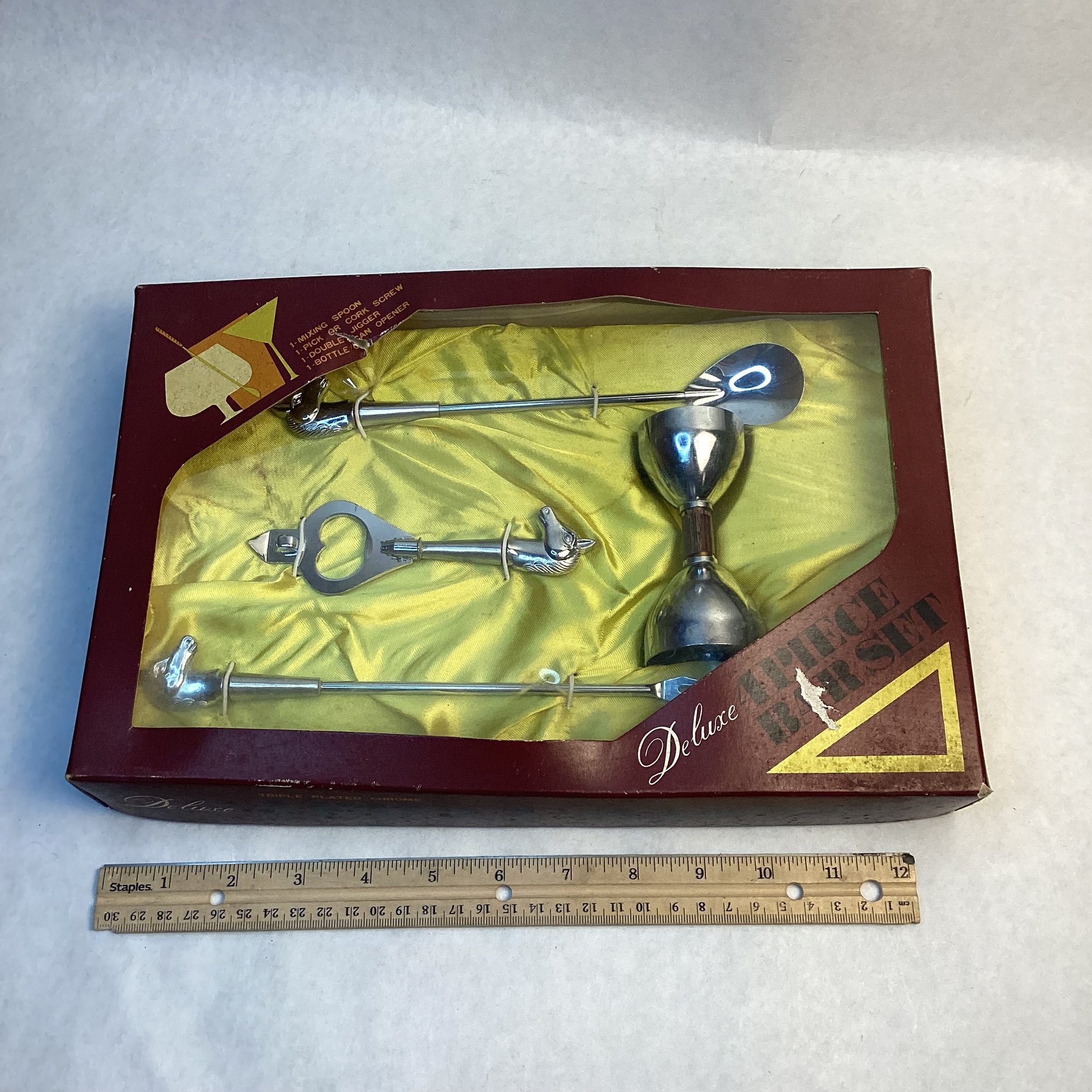 Vintage Barware Set, Horse Head, New In Box #4630 | Auctionninja.com