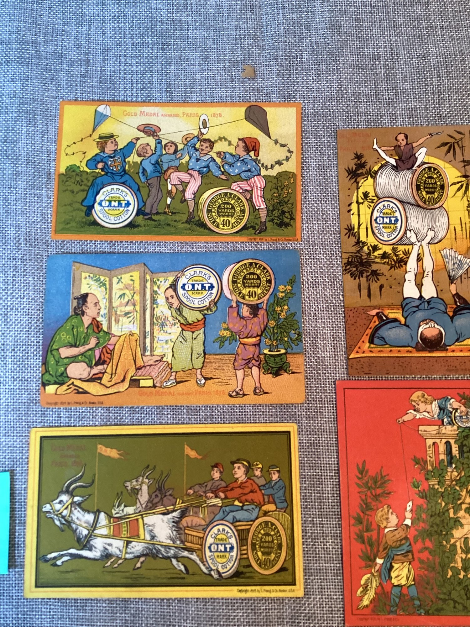 LOT C Victorian Trade Cards, Sewing, Thread, Calendars, Sets #3358 ...