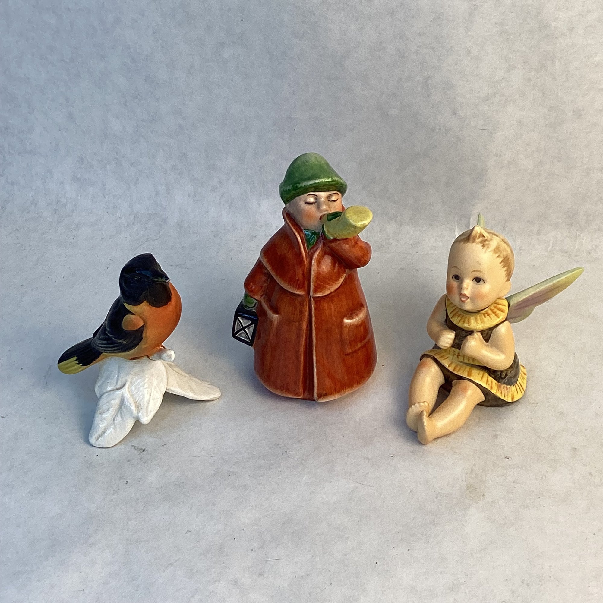 3 Vintage Goebel (w. Germany) Figurines, Oriole, Collectors Club Angel ...