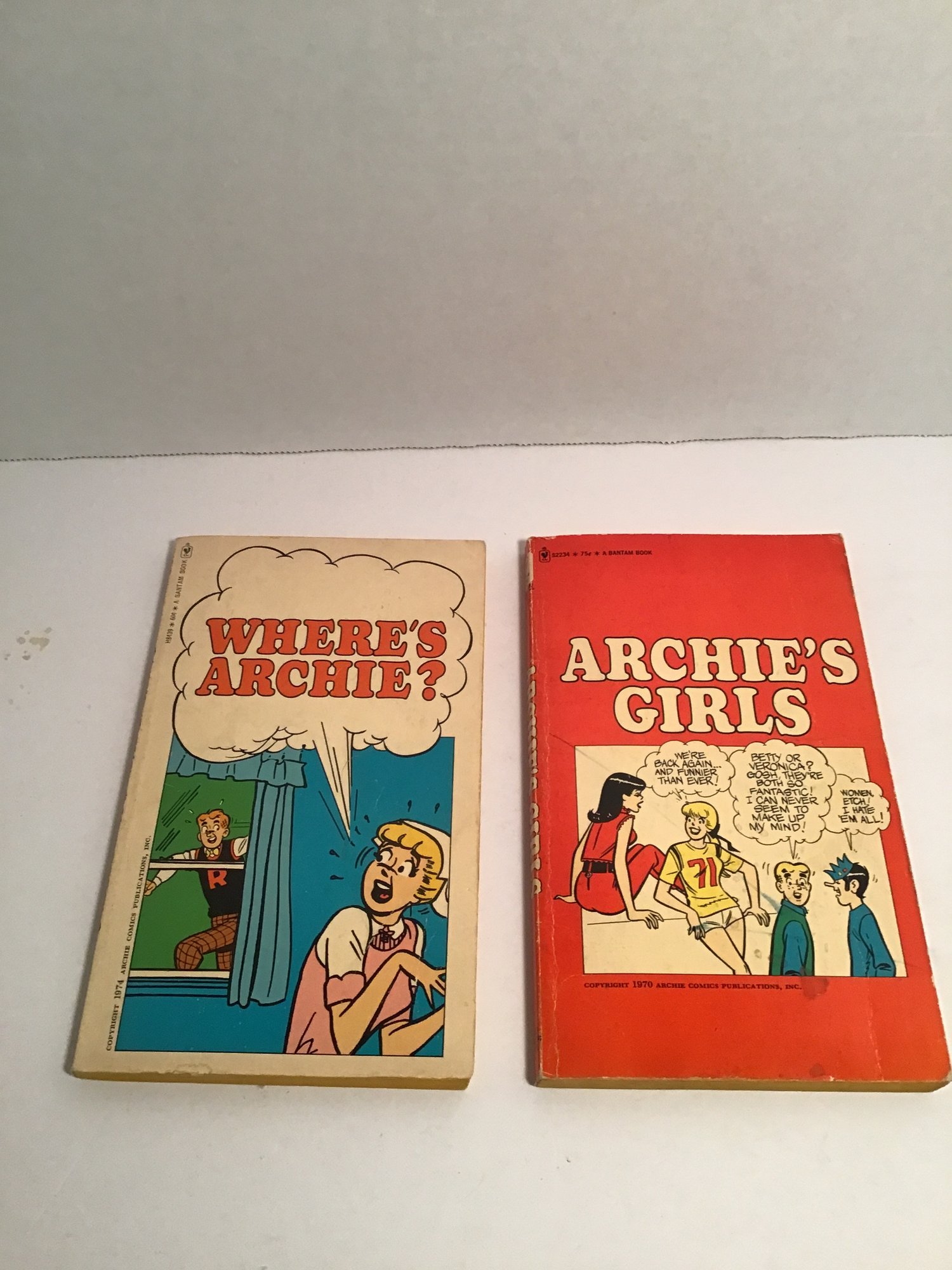 2 1970s Archie Comic Paperbacks, Archies Girls, Wheres Archie? #1734 ...