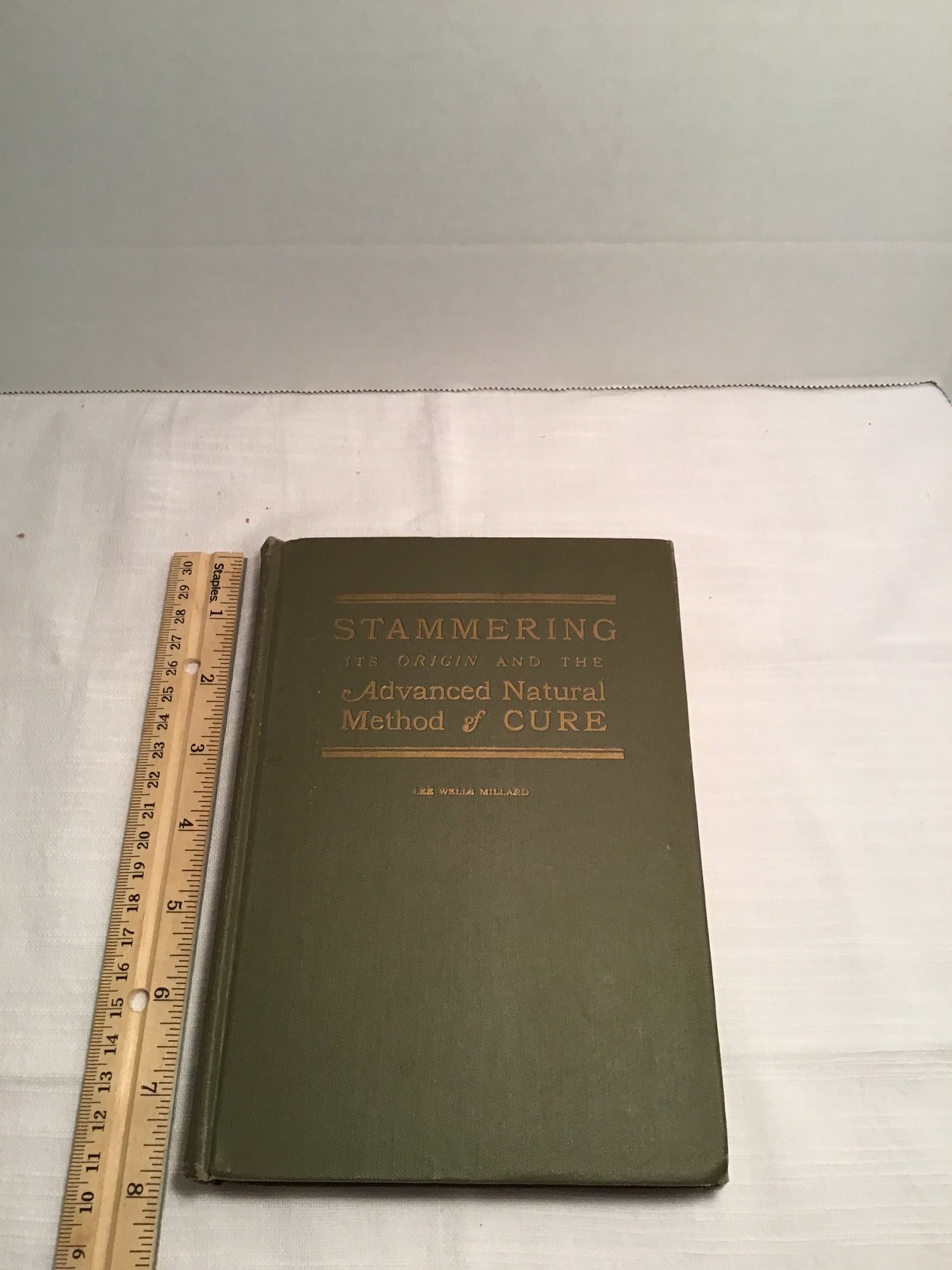 1921 Hardcover Book On Stuttering, Stammering Its Origins, Speech ...