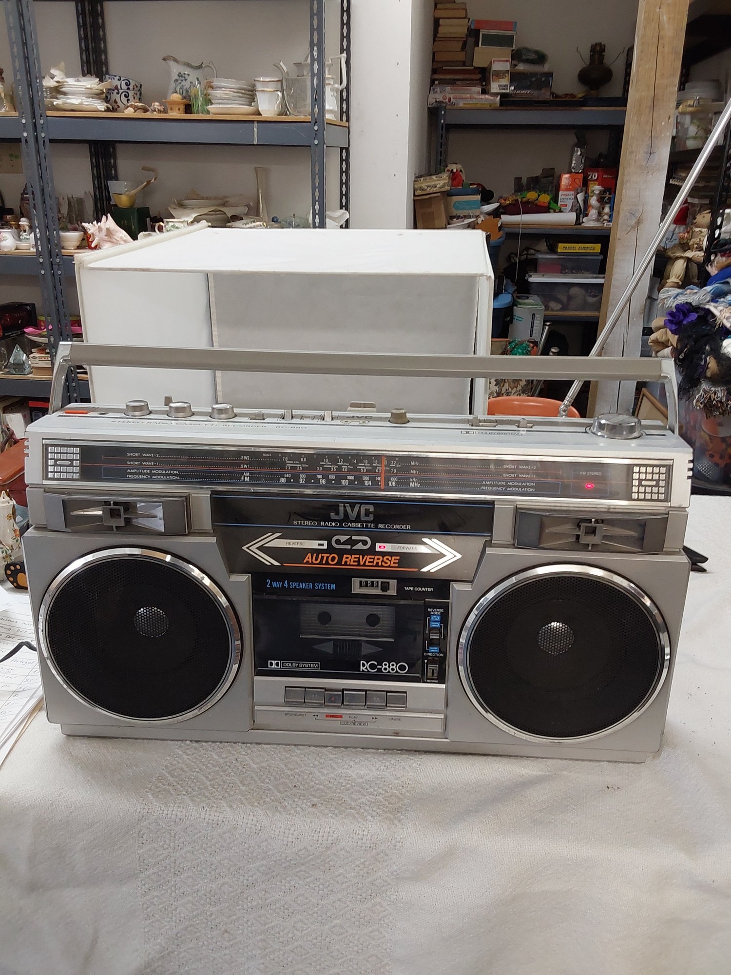 JVC Stereo Radio Cassette Recorder Portable #9416 | Auctionninja.com