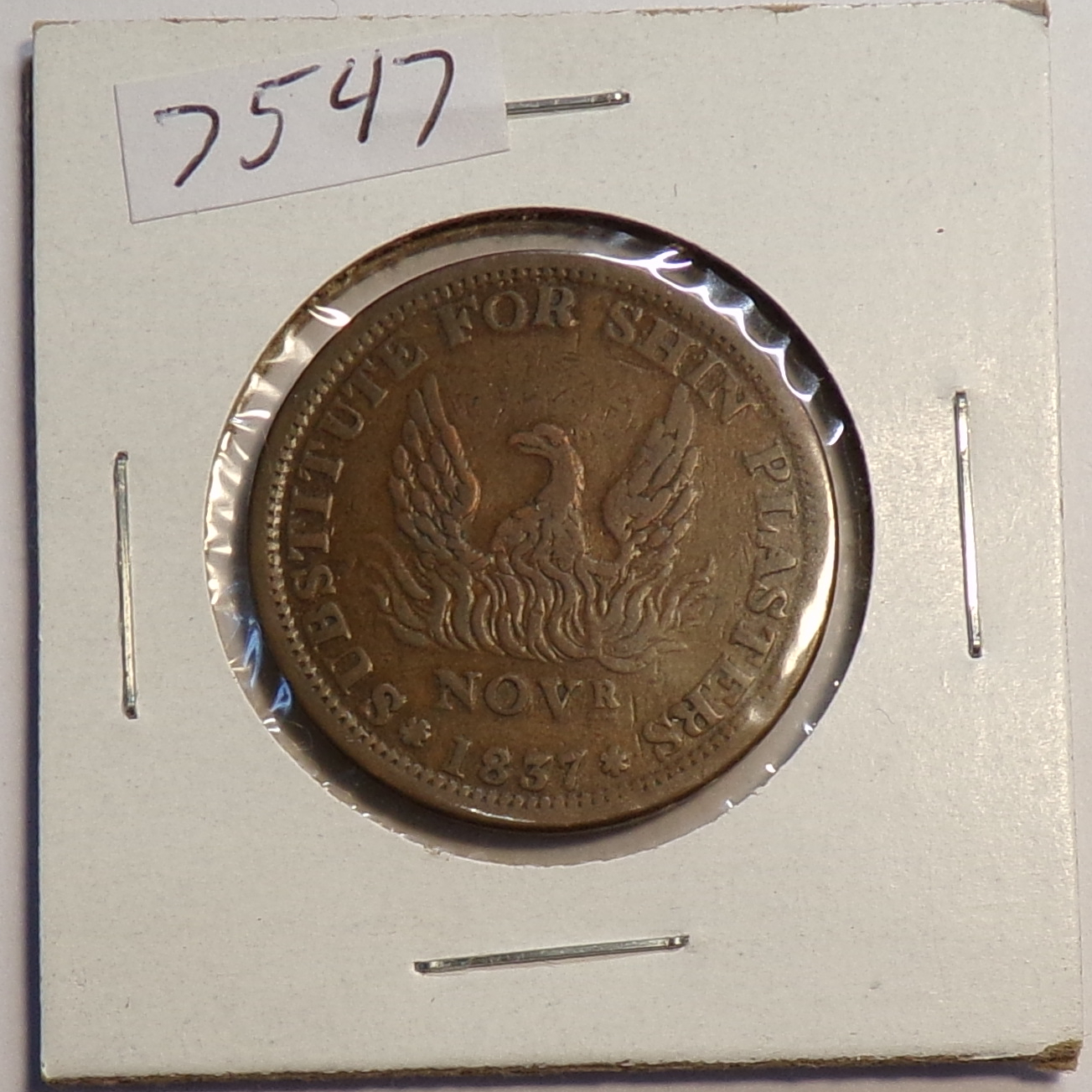 Beautiful 1837 United States Shin Plasters Specie Payments Hard Times ...