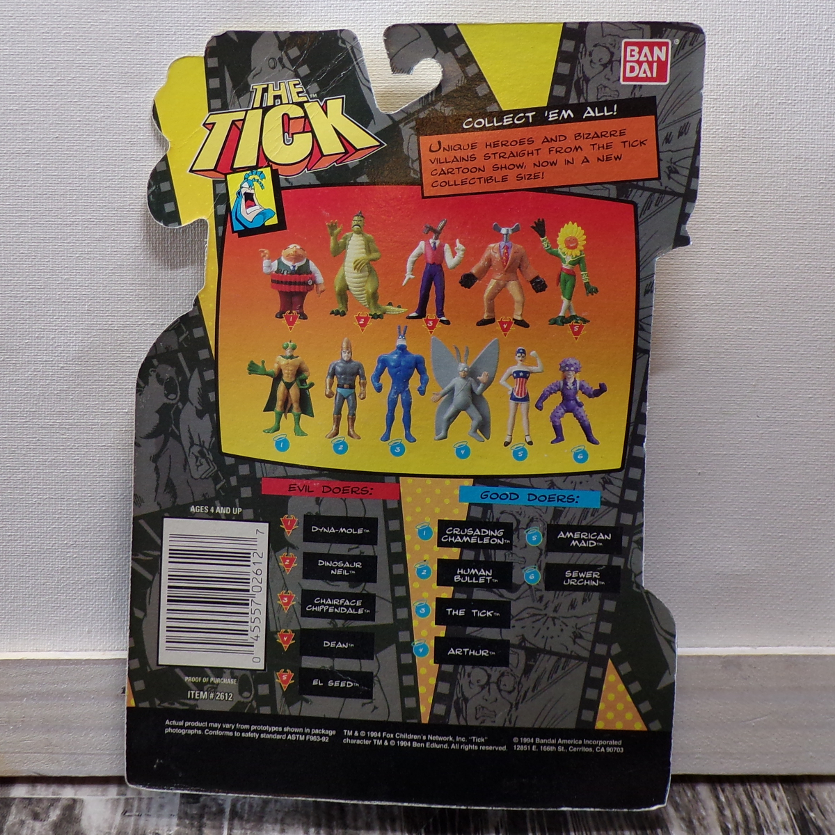 Vintage (Bandai) The Tick Collectible Action Figure "Sewer Urchin" NEW ...