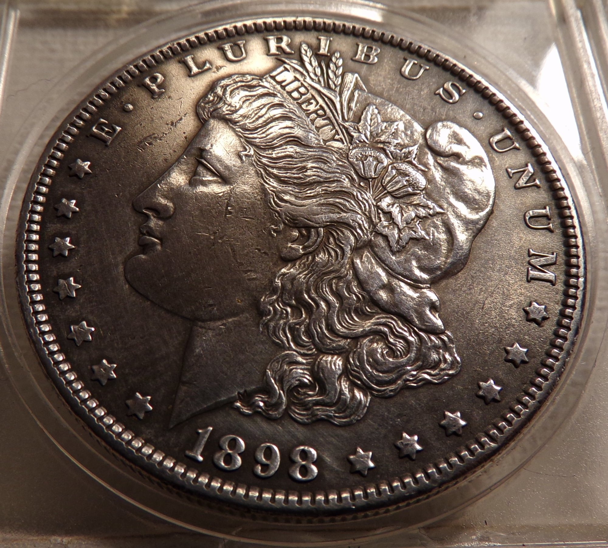 1898 Morgan Silver Dollar BU #2508 | Auctionninja.com