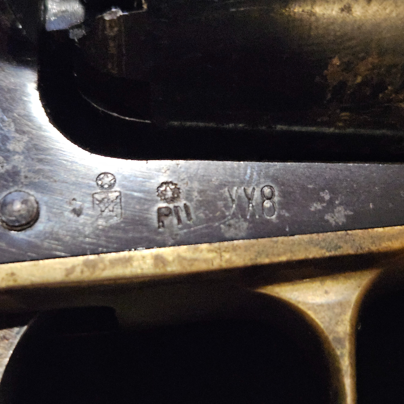 Antique Matching Makers Marks Black Powder Revolver Made In Italy-Lyman ...