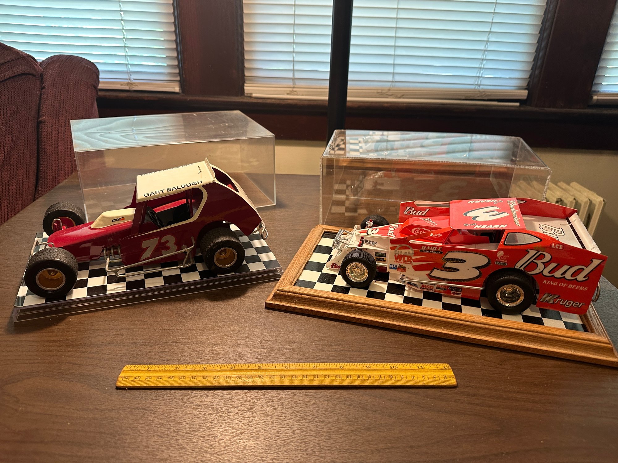 Pair Of 1/25 Scale Models Dirt Track Modified Race Cars Gary Balough ...