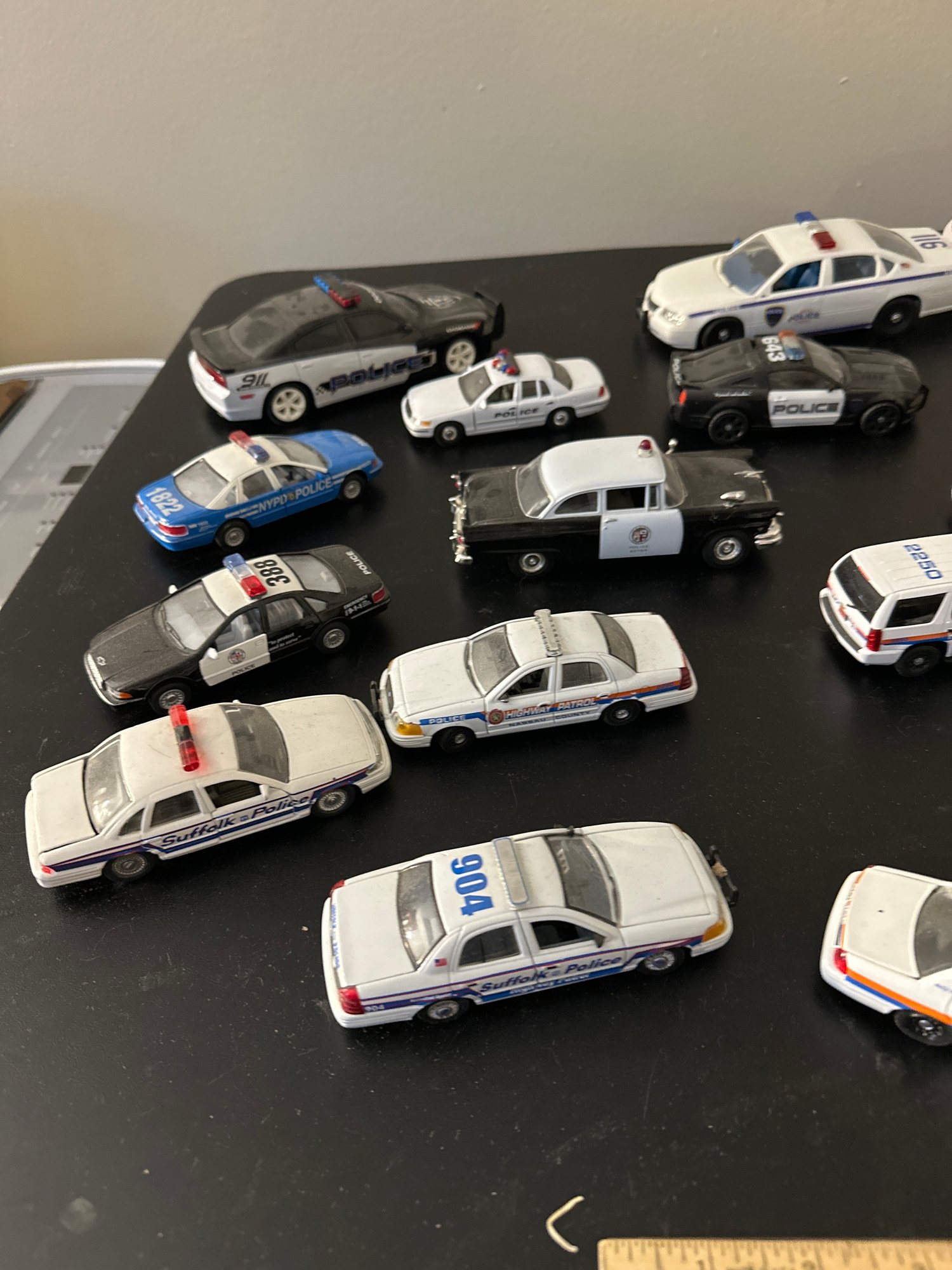 Vintage Collection Of Collectible Police Cars, Various Sizes Styles ...