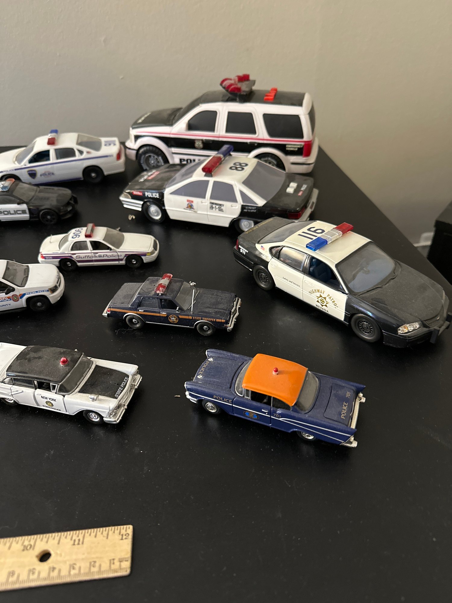 Vintage Collection Of Collectible Police Cars, Various Sizes Styles ...