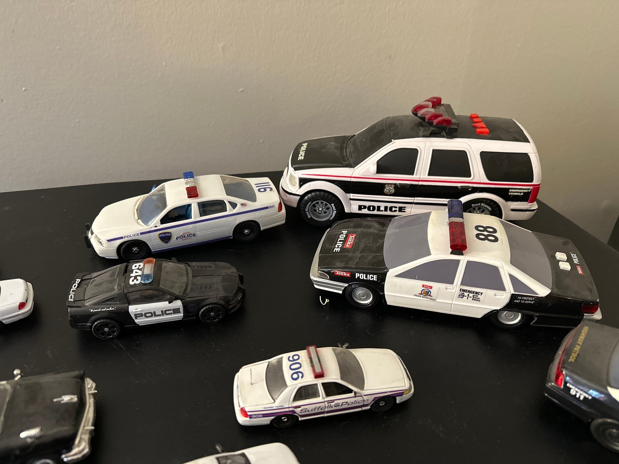 Vintage Collection Of Collectible Police Cars, Various Sizes Styles ...