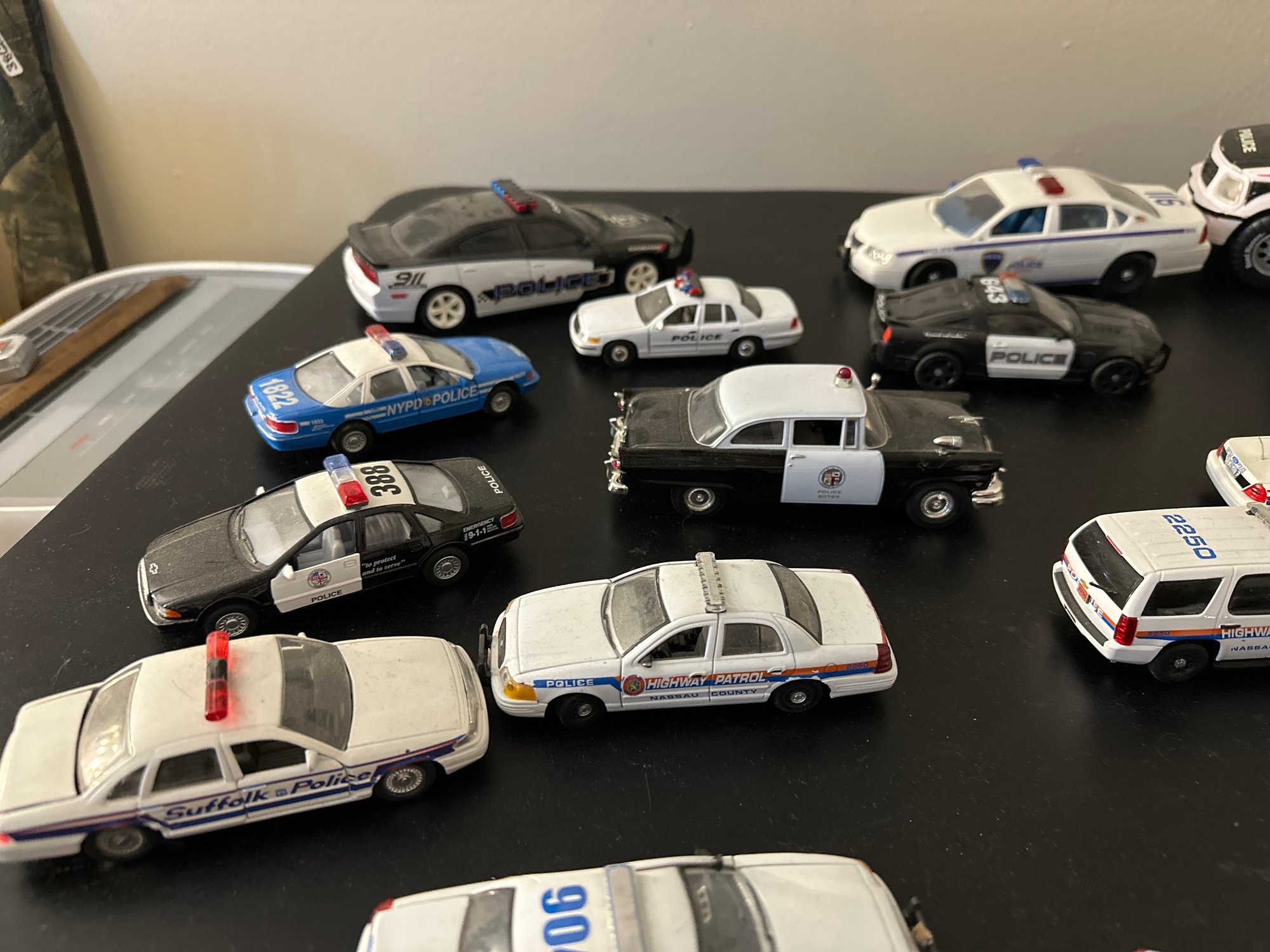 Vintage Collection Of Collectible Police Cars, Various Sizes Styles ...