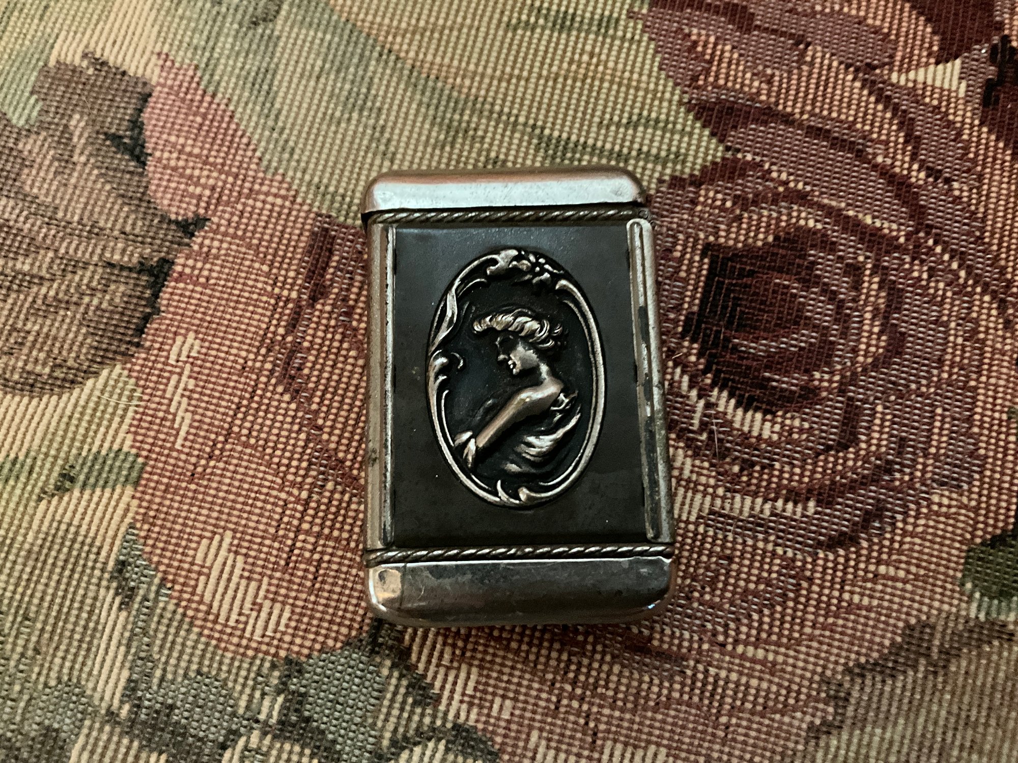 Vintage Lady Decorative Match Safe/ CASE / Vesta Holder #30261 ...