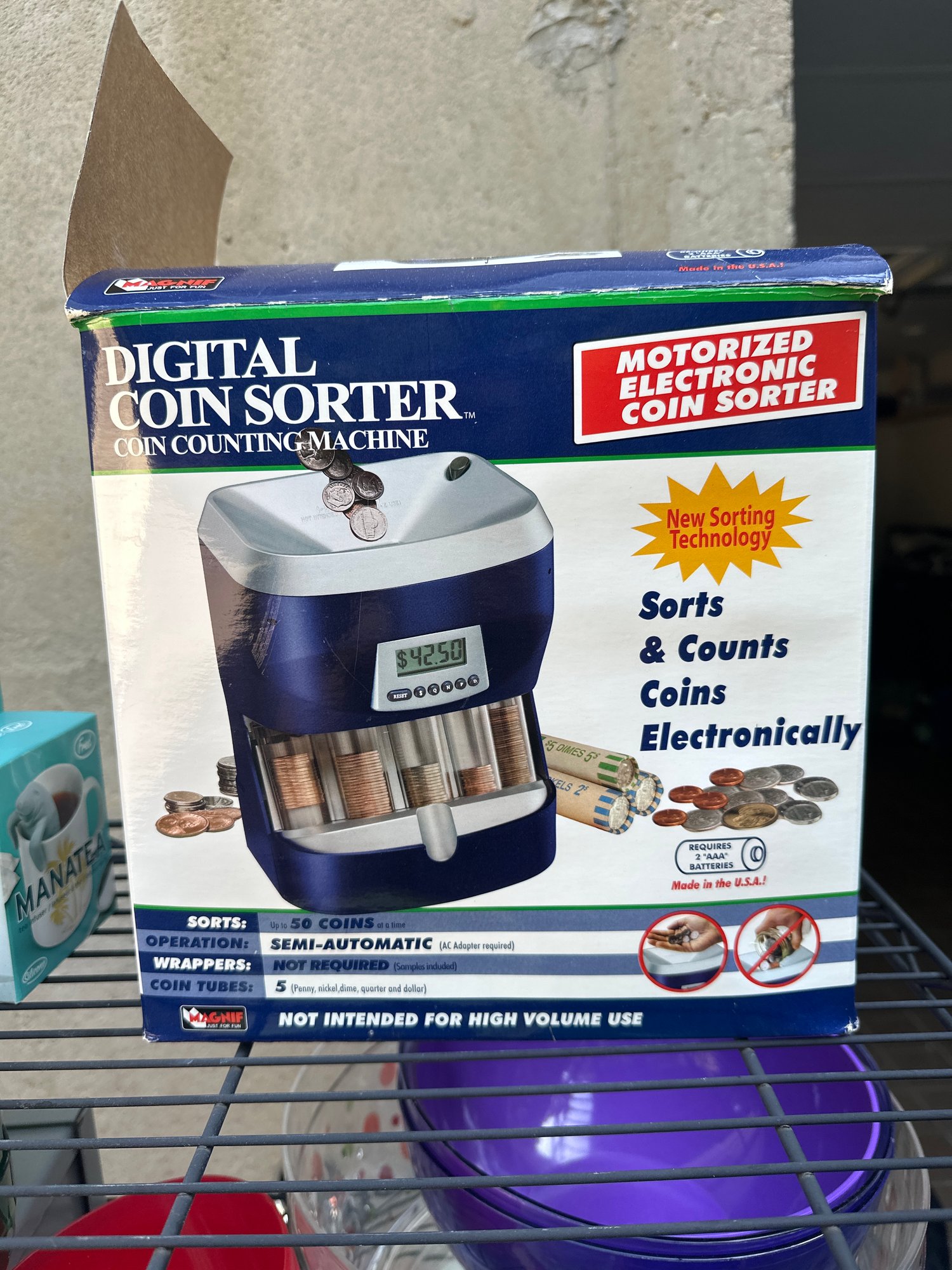 Magnif Digital Electronic Coin Sorter Stacker Wrapping Counting Machine ...