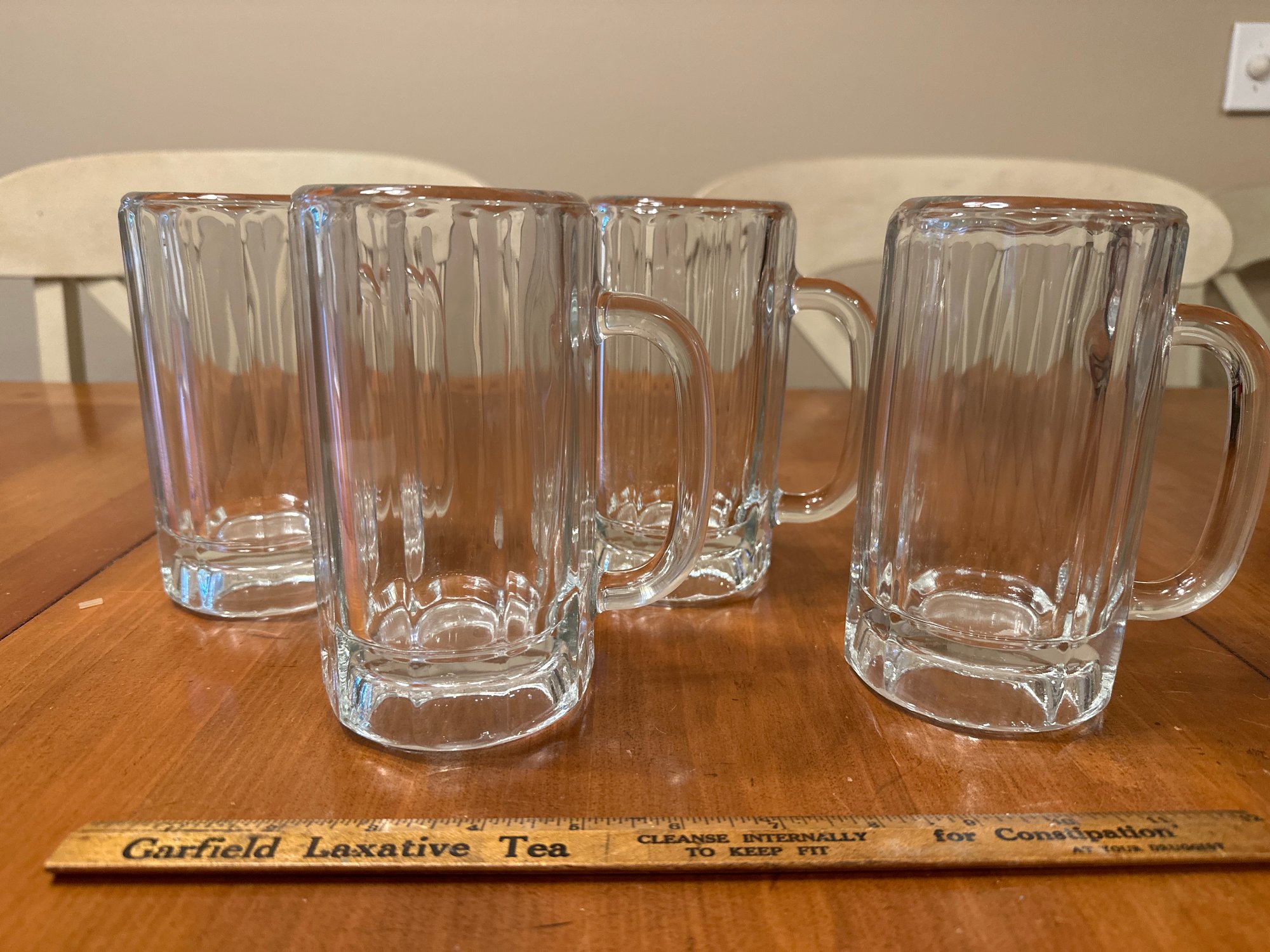 Set Of 4 Libbey Beer Mug Glass 12 Oz Root Beer Float Restaurant Bar Ware Libby #31231 ...