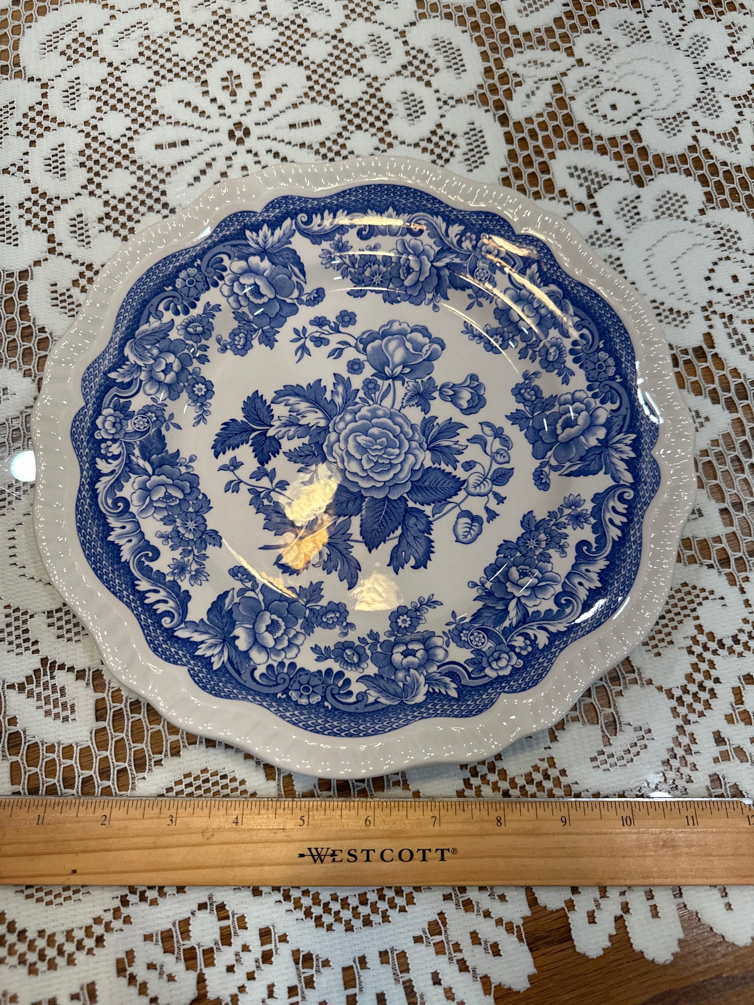 Spode Blue Room Plate Collection, Regency Series British Flowers Plate ...