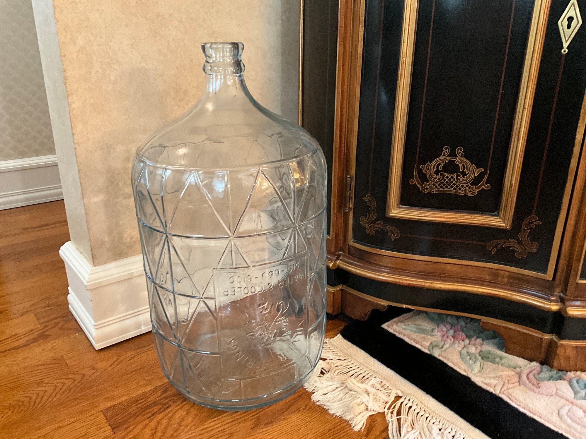 Silver Springs Water And Cooler 5 Gallon Glass Water Jug #31874 ...