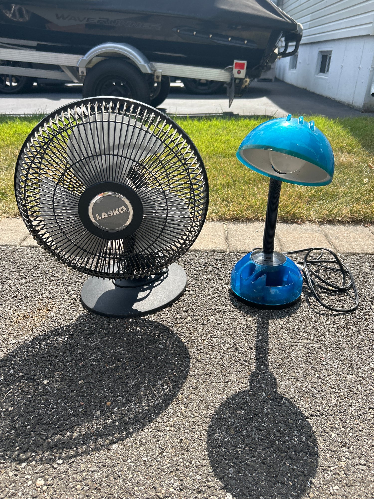 Lasko Desk Fan 16x 16 In 3 Speed Fan A Little Dusty But Works Great And ...