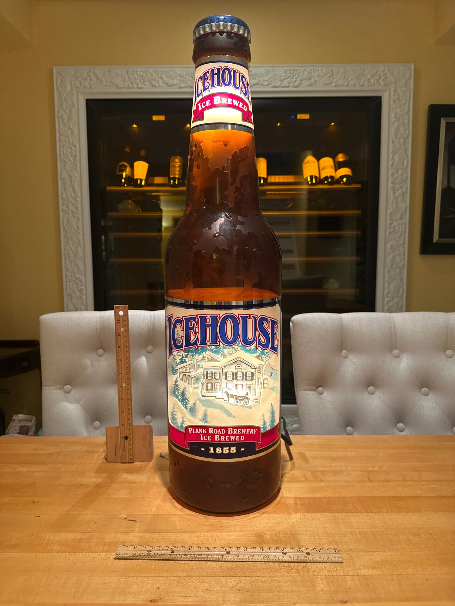 Miller Icehouse Brewery 30 Inch Giant Beer Bottle Light With 3D Horse ...