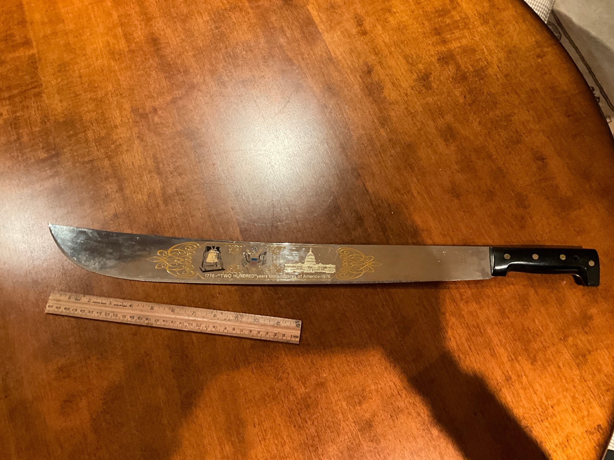 Vintage 1976 Bicentennial Commemorative Large Machete - 1776-1976 ...