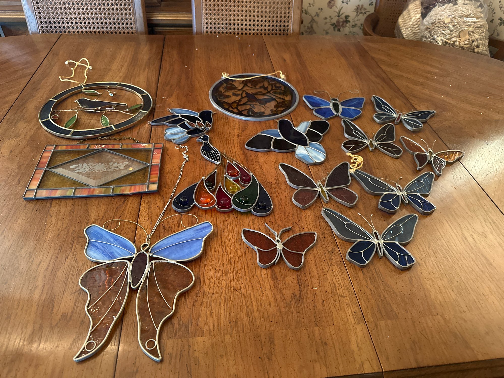 If You Love Stained Glass This Lot Is For You. Assorted Lot Of ...