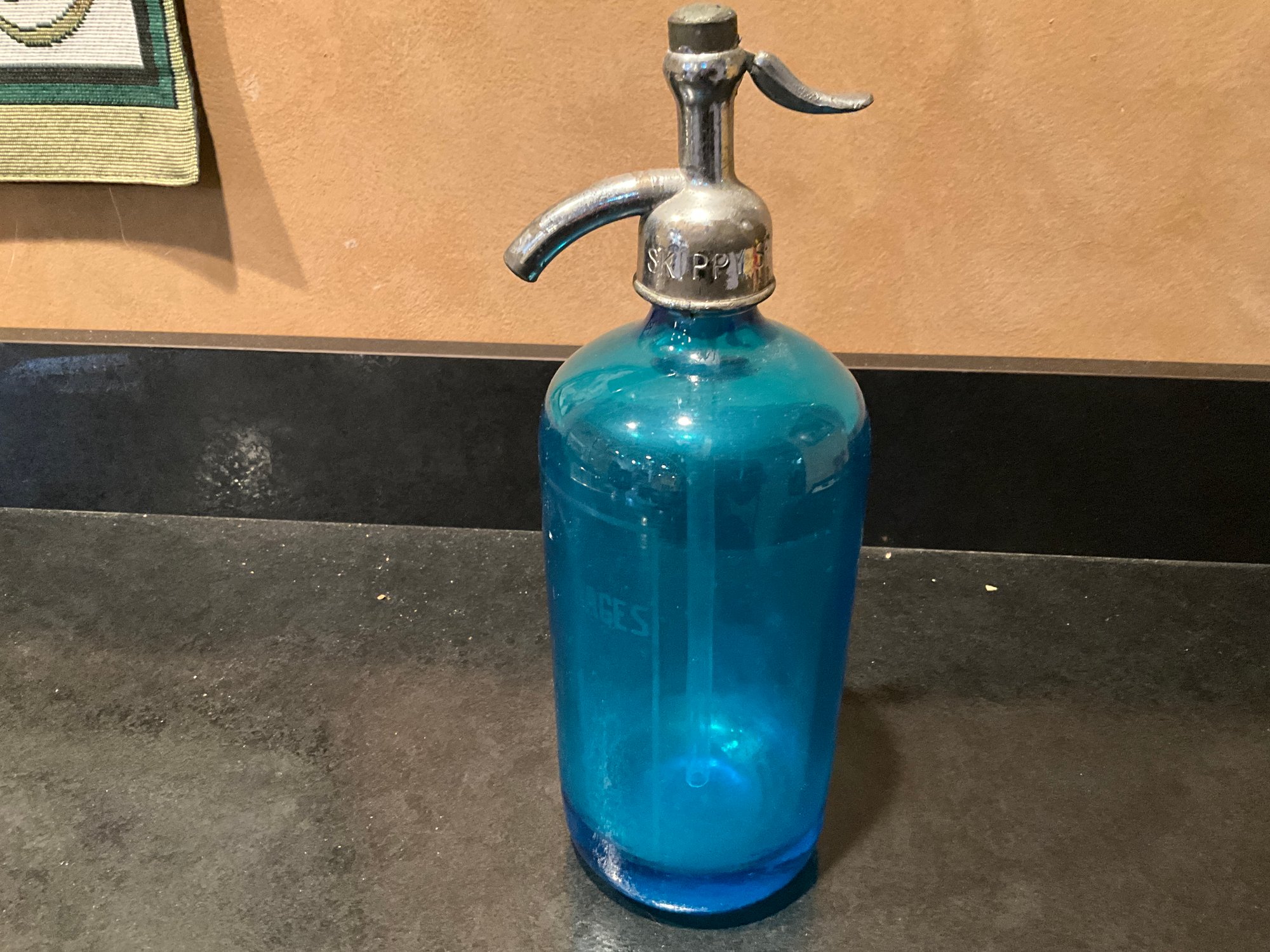 Seltzer Blue Bottle, Skippy Sparkling Beverages, Brooklyn New York ...