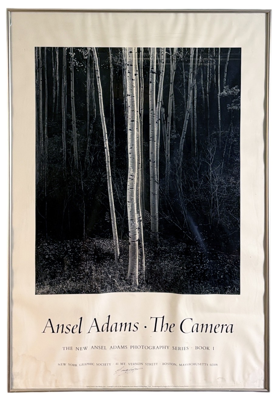 Framed And Signed Ansel Adams Promotional Poster For The New Ansel ...