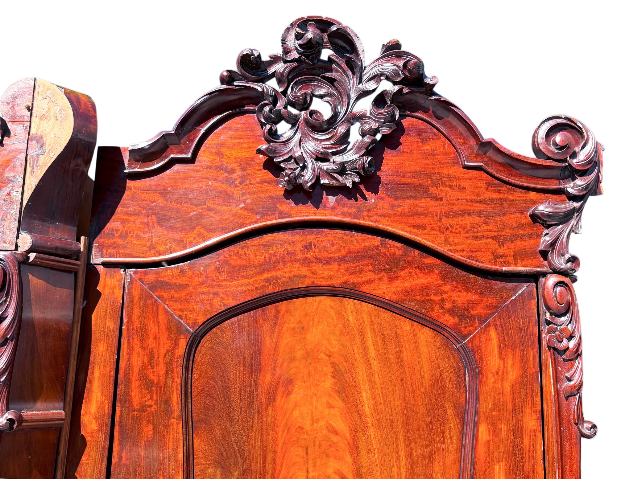Large Antique And Ornate 3 Piece Armoire As Is #36269 | Auctionninja.com