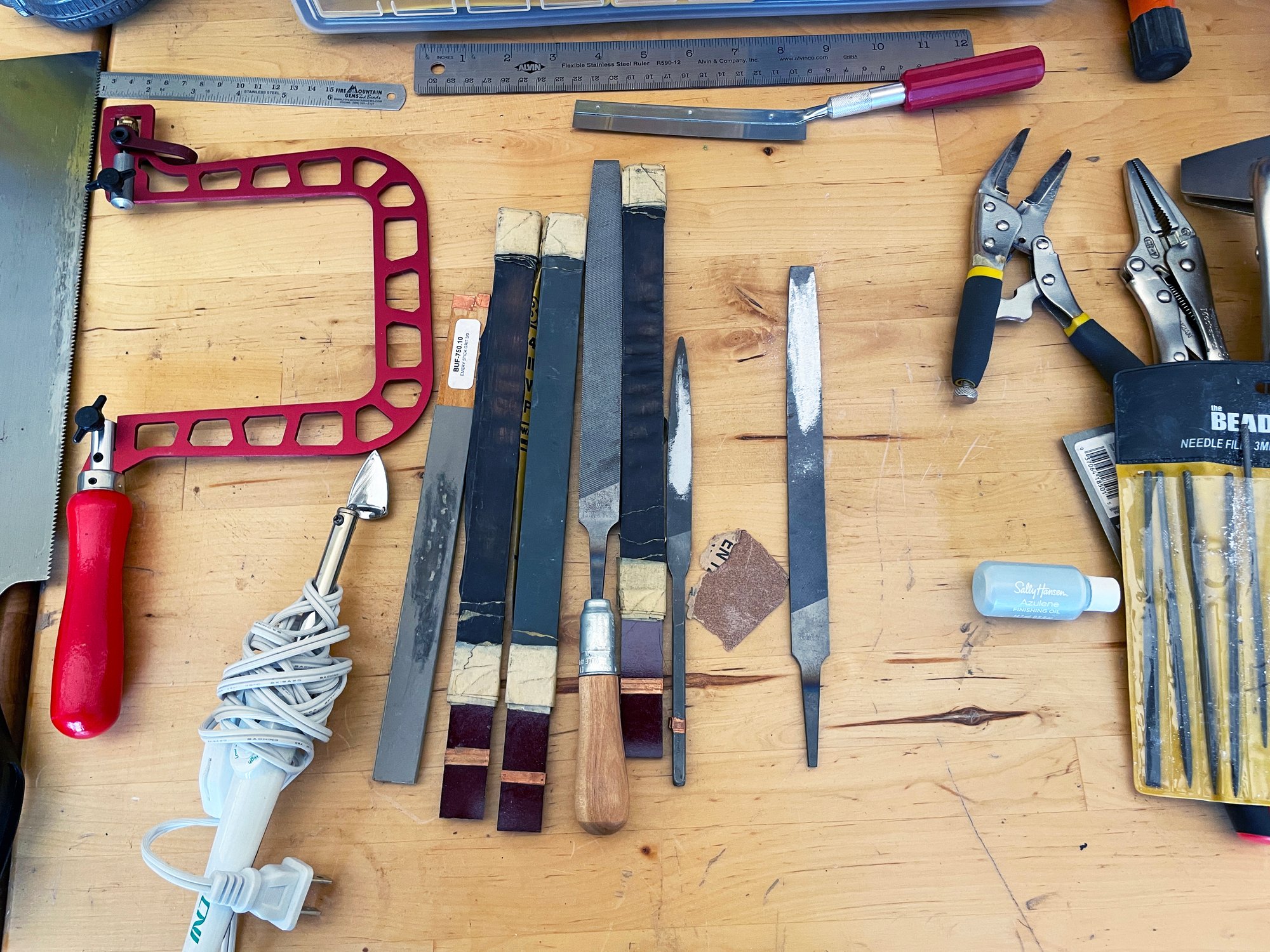 Large Lot Of Tools Including DeWalt Angle Grinder, Halogen Light, Hand ...