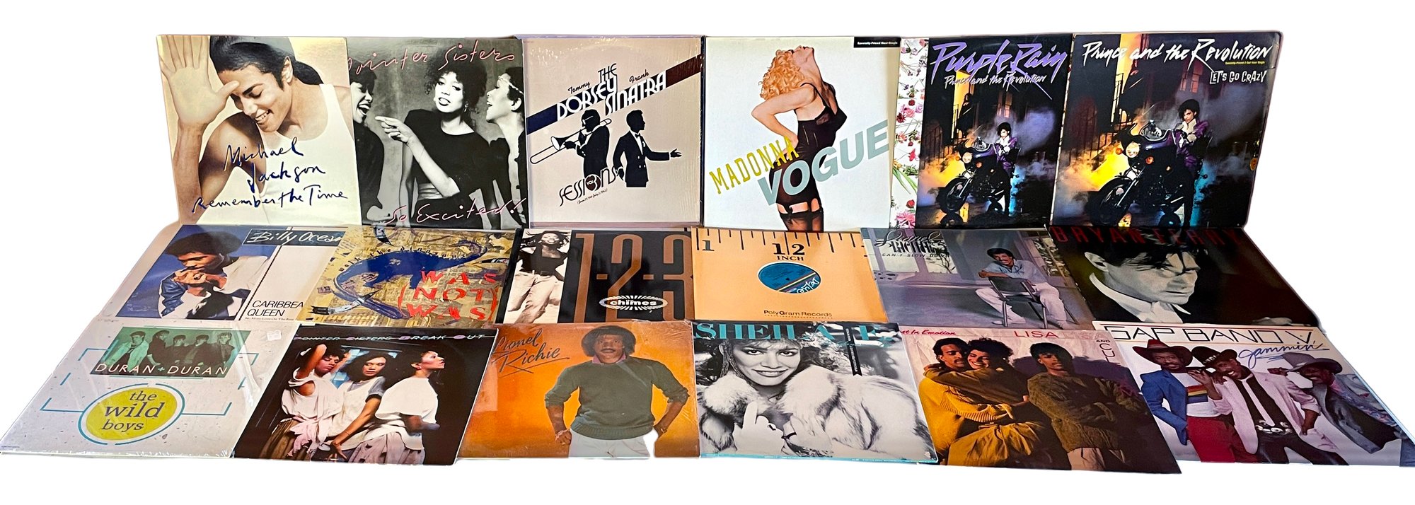 20 Vinyl Records Including Prince, Madonna, Michael Jackson, Lionel ...