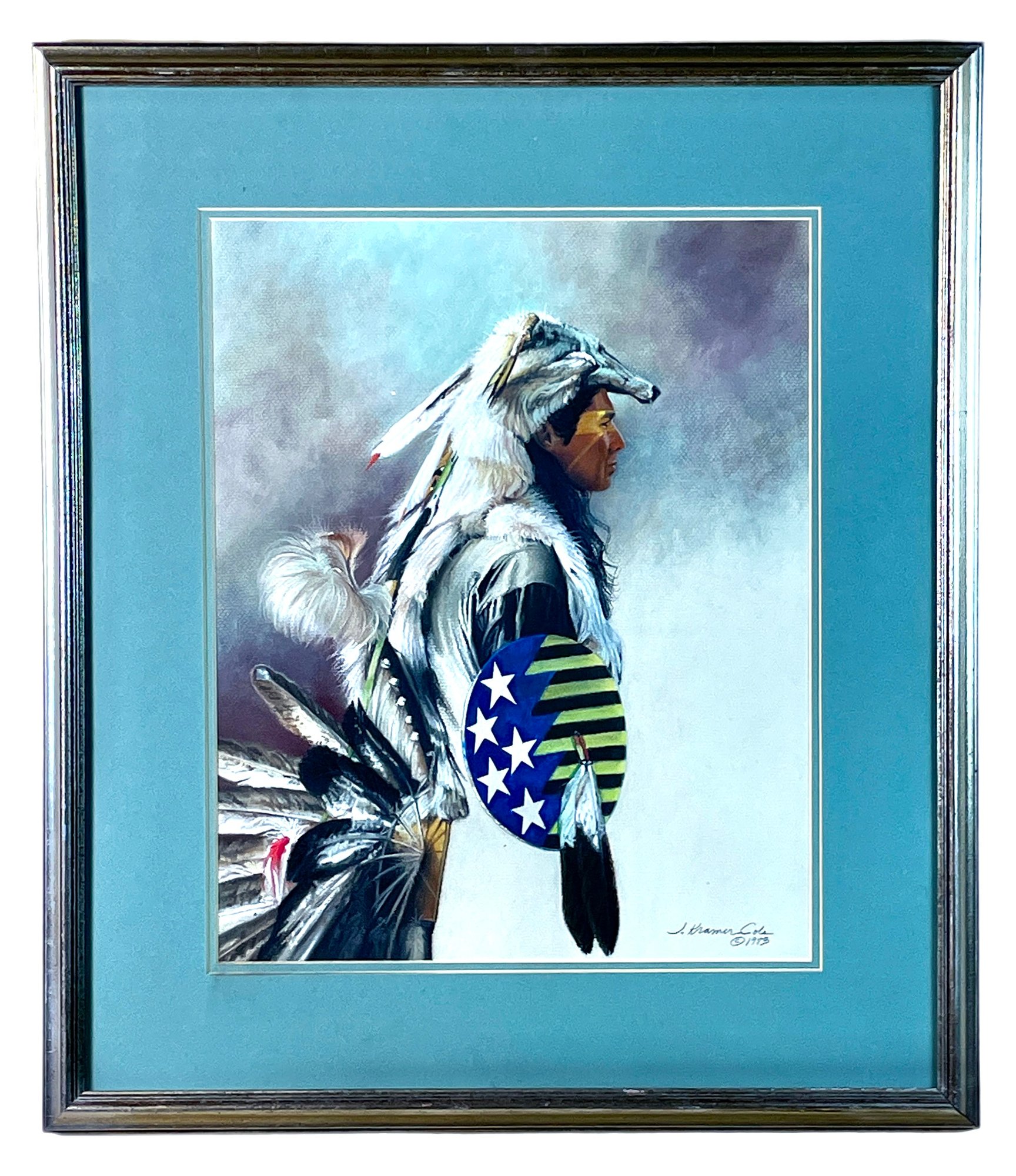 Framed (Appears To Be Original Pastel) Julie Kramer Cole 1983 Signed ...