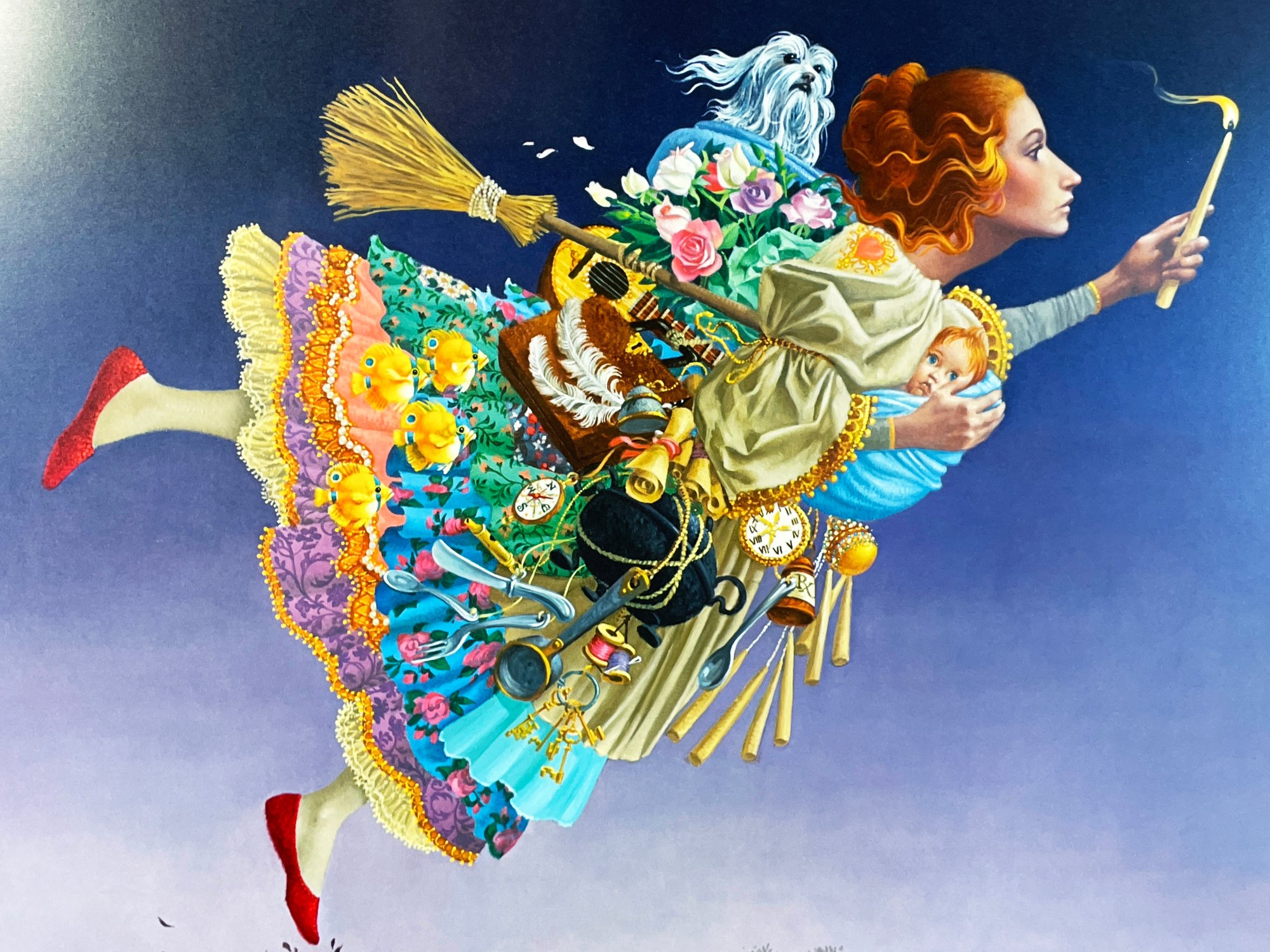 "The Responsible Woman" Signed Art Print By James C. Christensen #122/ ...